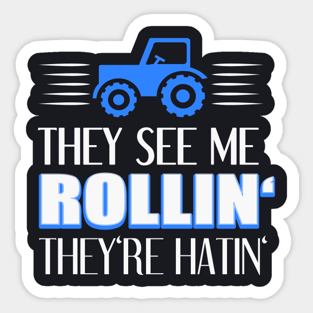 Tractor Driver Farmer Humor - Tractor Farmer - Sticker | TeePublic