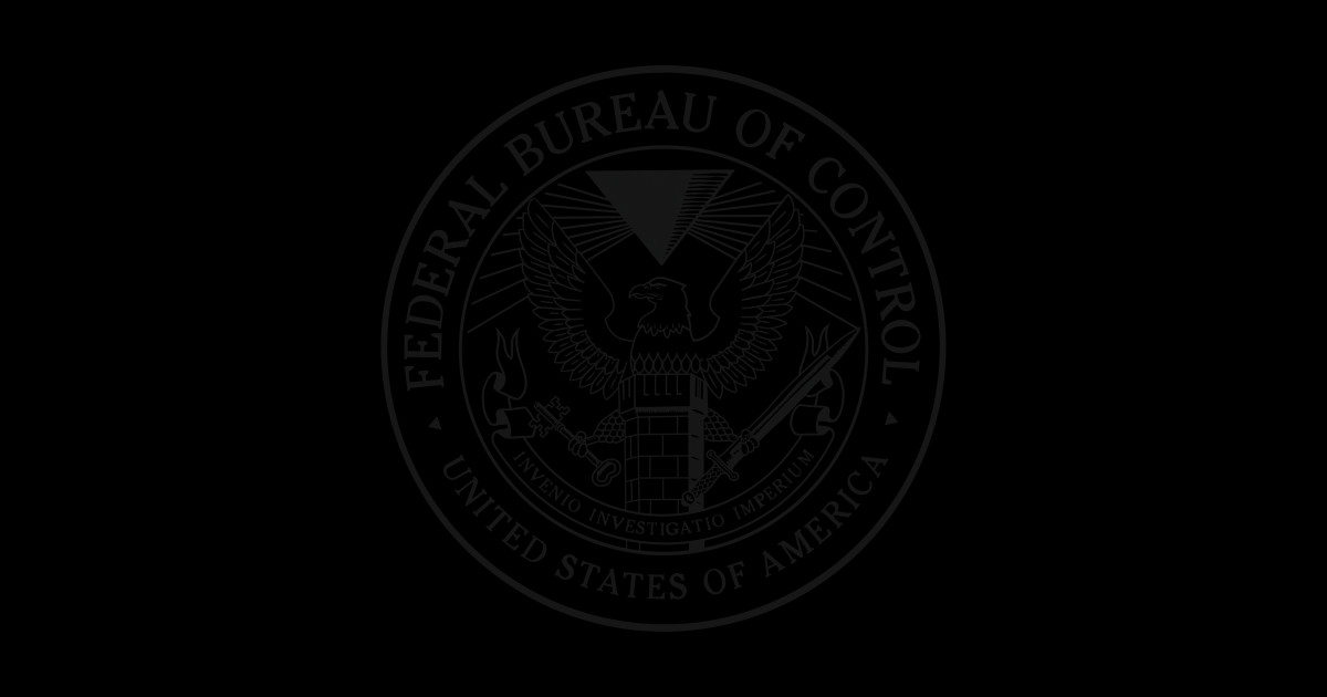 Federal Bureau of Control sigil - Control - Sticker | TeePublic