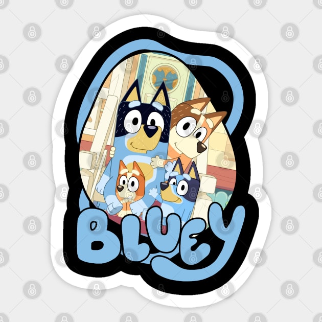 Bluey Modern - Bluey - Sticker | TeePublic