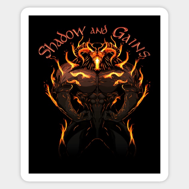 Balrog - Shadow and Gains - Balrog - Sticker | TeePublic
