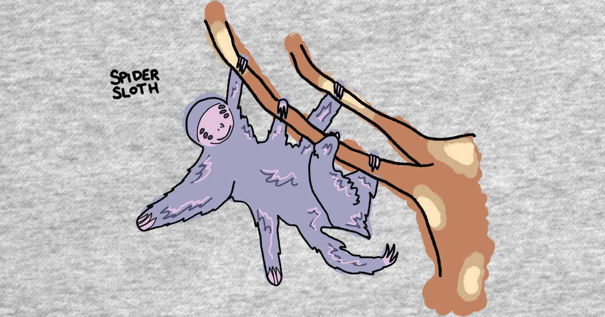 spider sloth - Sloth - T-Shirt | TeePublic
