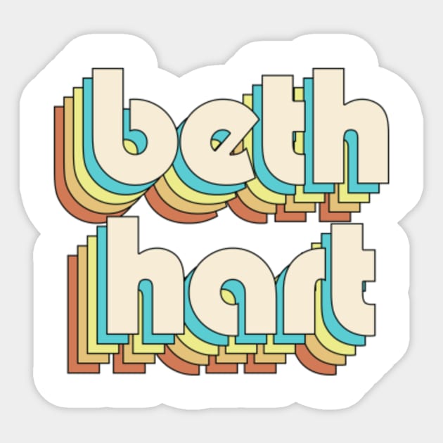 beth hart - vintage color - Beth Hart - Sticker | TeePublic