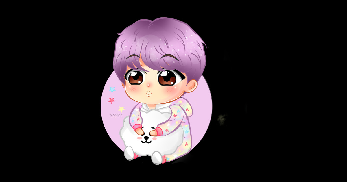 BTS Jin RUN BTS Ep. 97 Chibi - Bts Jin Chibi - Sticker | TeePublic