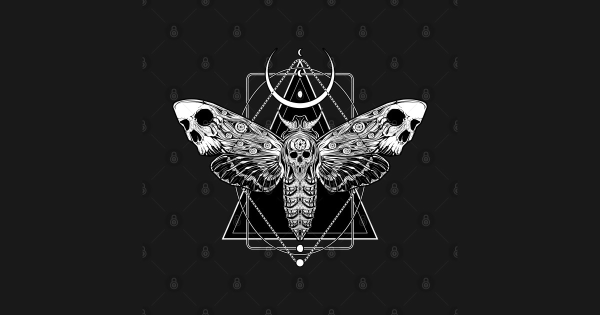 Surreal Death Moth - Moth - T-Shirt | TeePublic