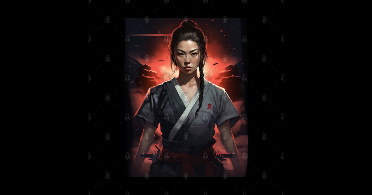 The Shinobi - Female Ninja - Sticker | TeePublic