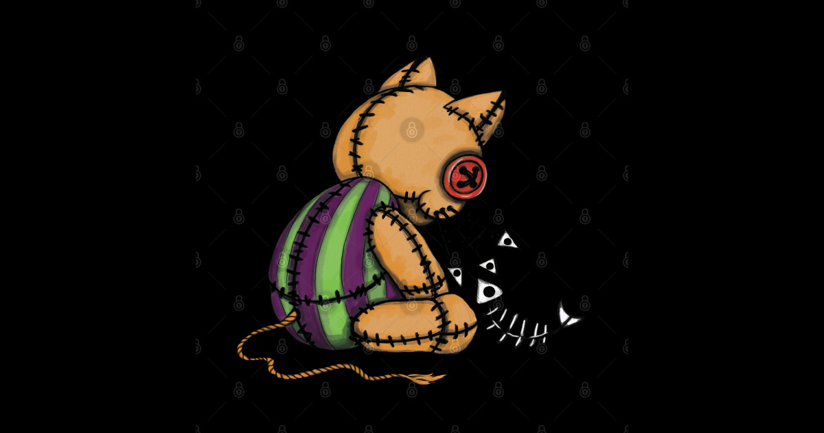 Voodoo cat - Cat - Sticker | TeePublic