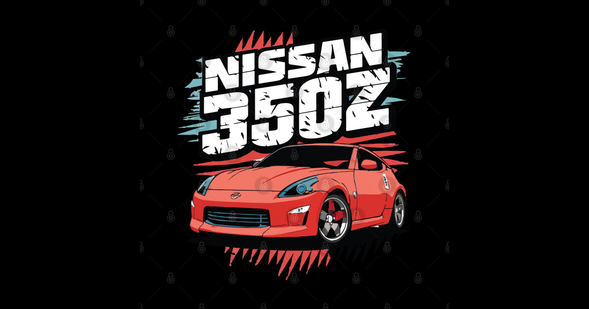 Nissan 350z JDM Vintage Car - Nissan 350z - Sticker | TeePublic