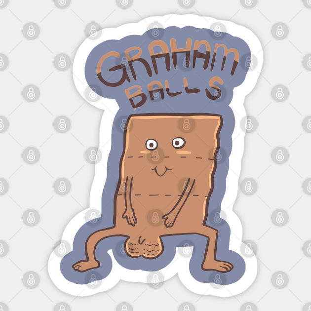 Graham Balls - Funnytee - Sticker | TeePublic