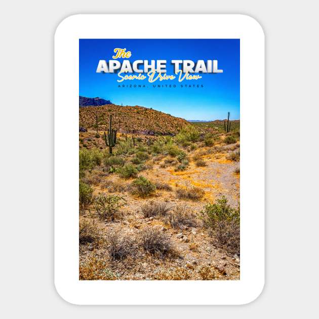 Apache Trail Scenic Drive View - Apache Trail Scenic Drive - Sticker ...