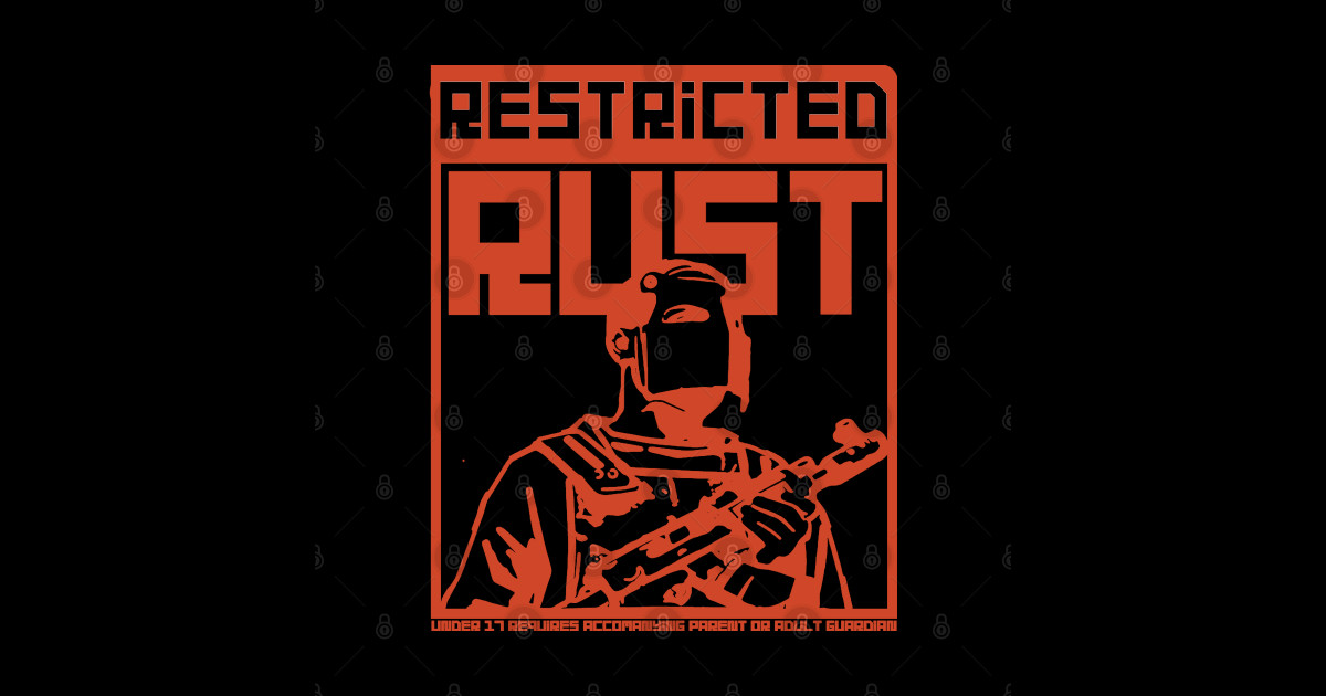 Rust- Rated R - Rust - Pin | TeePublic