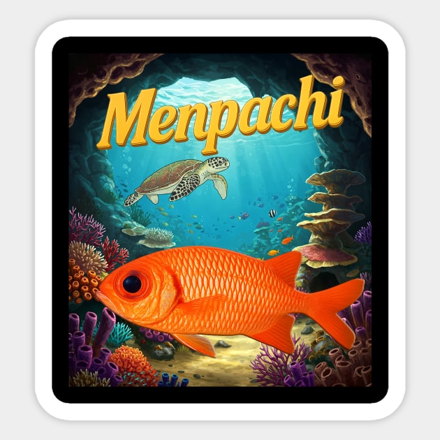 Menpachi ‘Ū‘ū Rising - Night Warrior of the Reef - Fish - Sticker ...