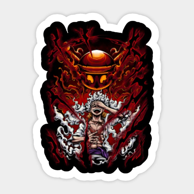 Luffy Gear 5 - Luffy Gear 5 - Sticker | TeePublic