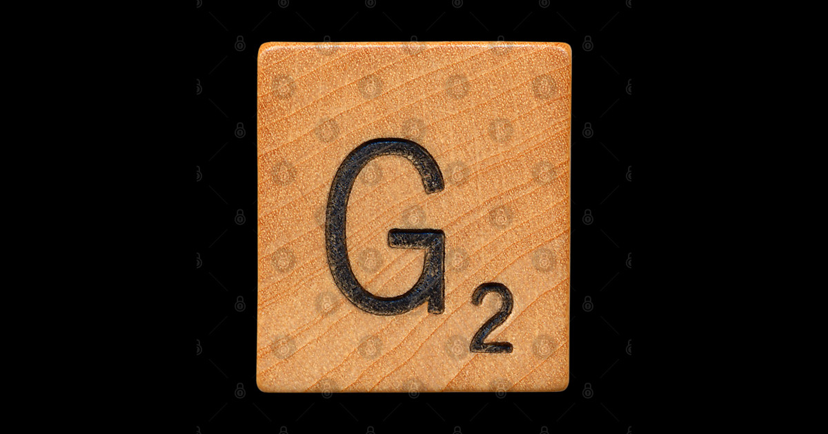 Scrabble Letter 'G' - Scrabble - Sticker | TeePublic