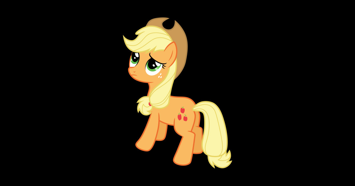 Applejack looking up - My Little Pony - Sticker | TeePublic