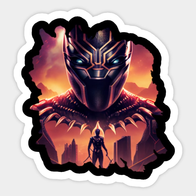 BLACK PANTHER WAKANDA FOREVER - Black Panther Wakanda Forever - Sticker ...