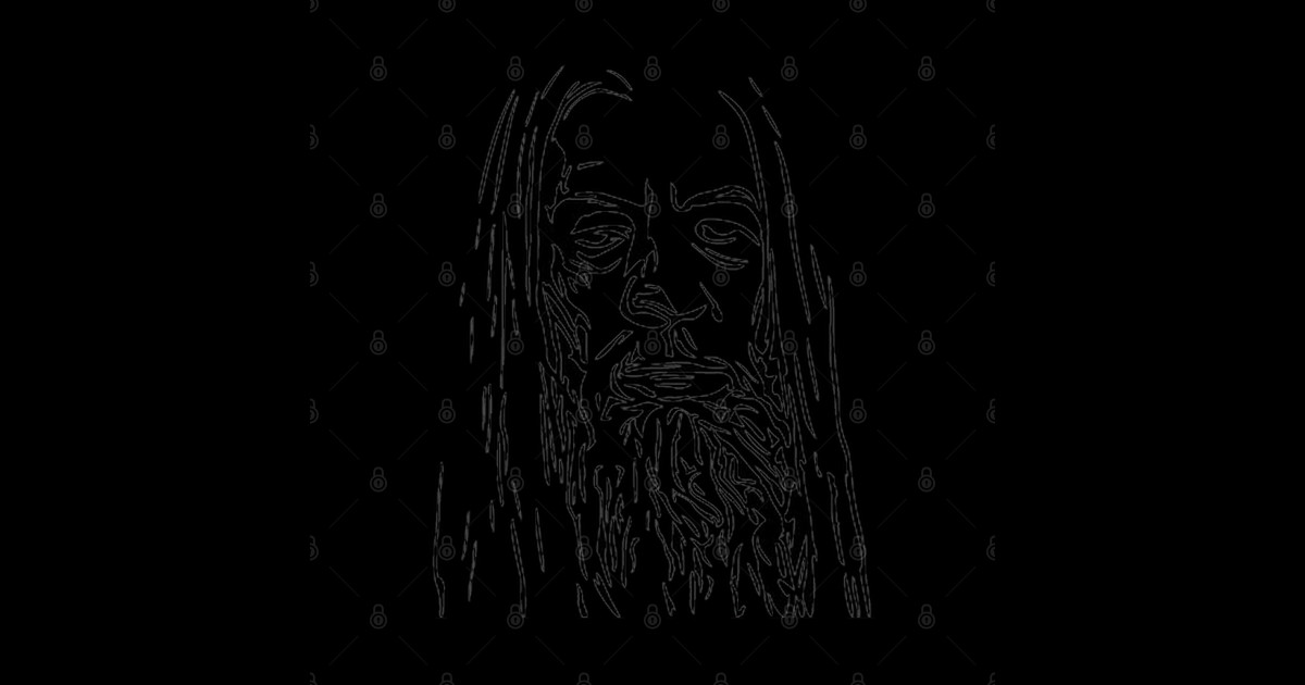Gandalf Stencil Artwork - Gandalf - Sticker | TeePublic