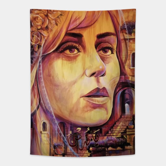 Feyrouz Painting Singing for Palestine Jerusalem Old City Drawing Art ...