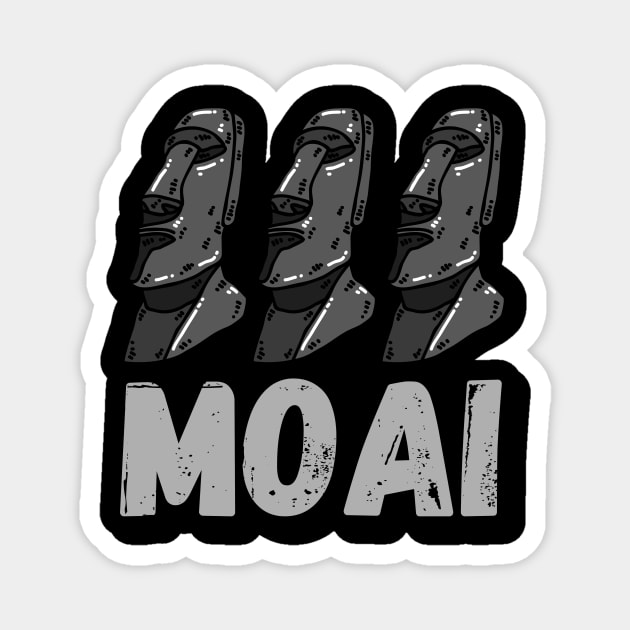Moai Statues Easter Island Rapa Nui Heads - Pacific - Magnet | TeePublic