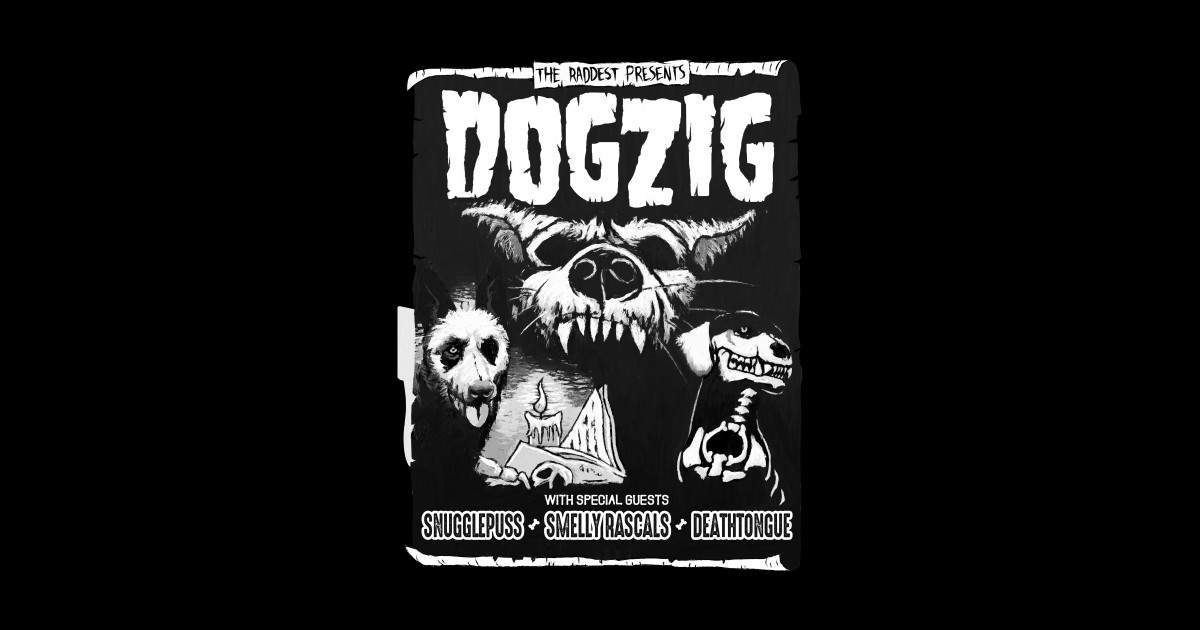 Dogzig Danzig Parody - Danzig - Sticker | TeePublic