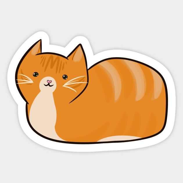 CAT LOAF! - Cat - Sticker | TeePublic