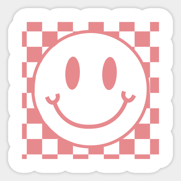 Preppy Smiley Face - Smiley Face - Sticker | TeePublic