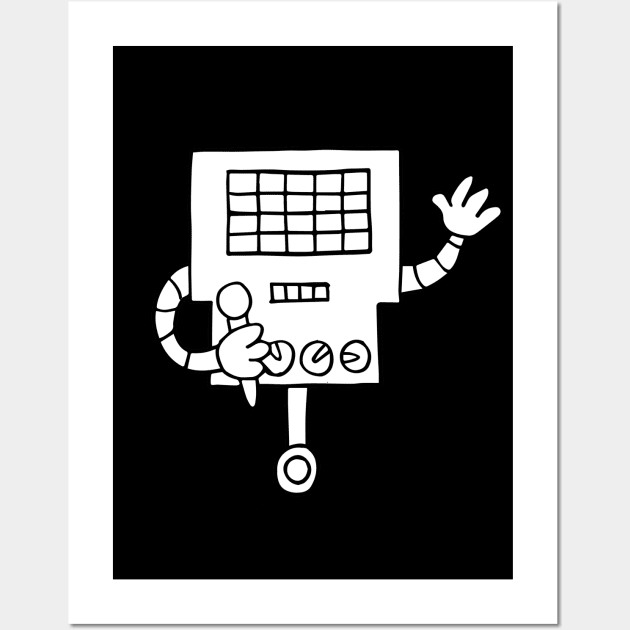 Mettaton Undertale Simple Black and White Design - Undertale - Posters ...