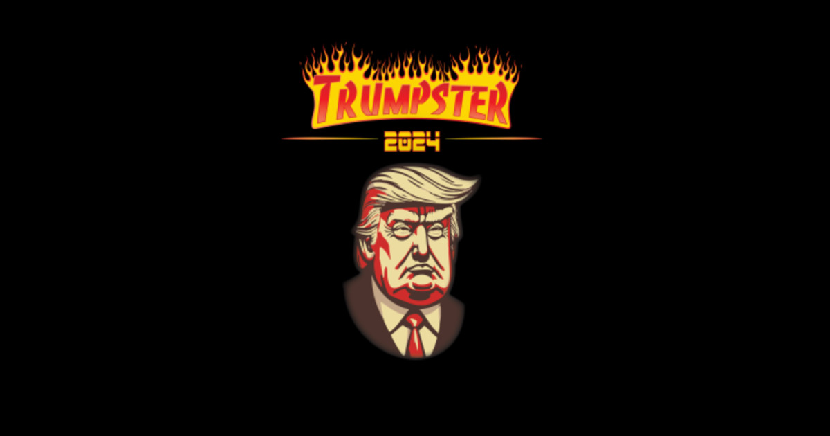 Trumpster 2024 - Nino Designs - Trumpamania 2024 - Sticker | TeePublic