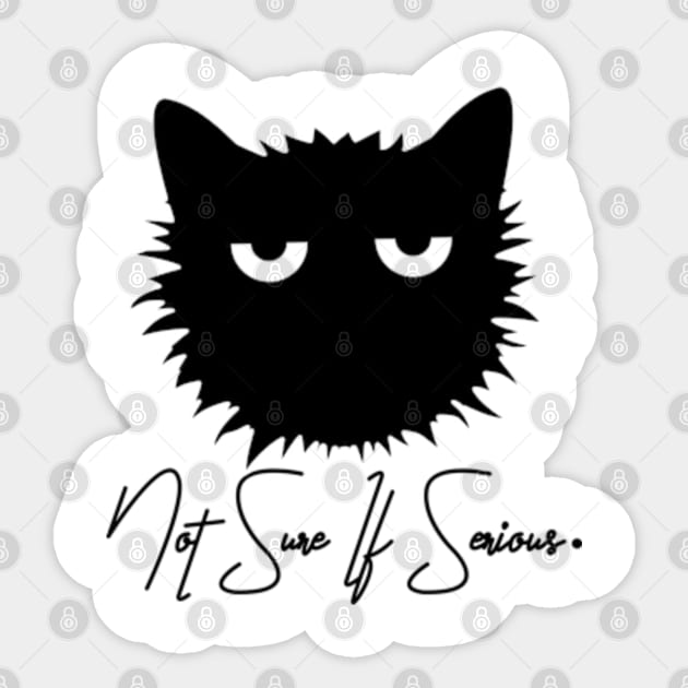 not sure if serious meme - Not Sure If Serious - Sticker | TeePublic