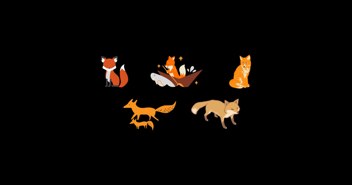 Cute adorable fun baby fox cub sticker pack - Cute Adorable Fun Baby ...