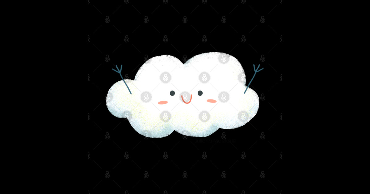 Happy Hug Cloud - Happy Hug Cloud - Sticker | TeePublic