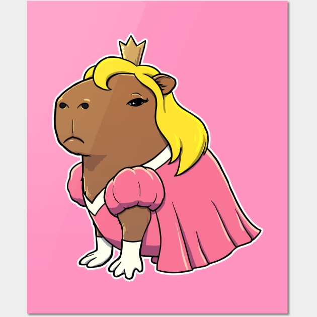 Capybara Princess Costume - Capybara - Posters and Art Prints | TeePublic