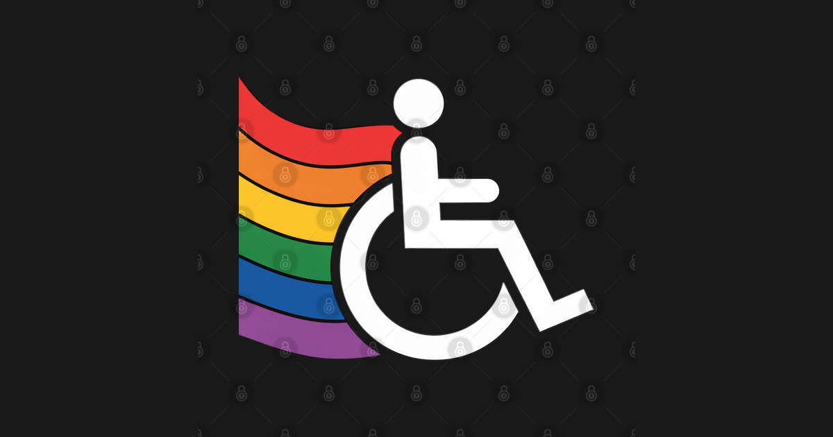 Funny Handicap Disabled Lesbian Amputee LGBT Gay Wheelchair - Lgbt - T ...