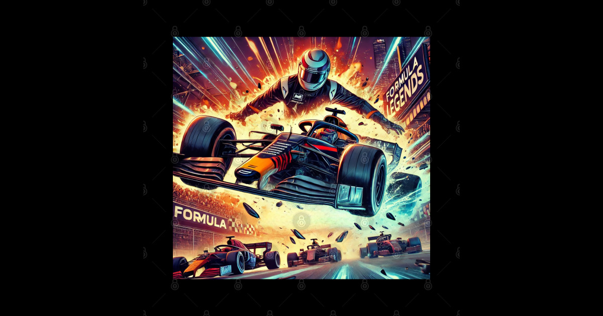 Modern Comic F1 Design - F1 - Sticker | TeePublic