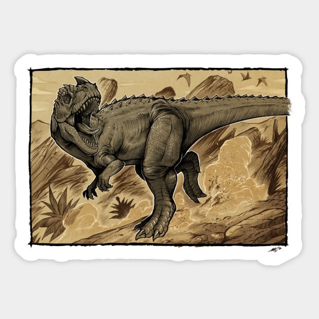 Ceratosaurus "horn lizard" - Dinosaur - Sticker | TeePublic