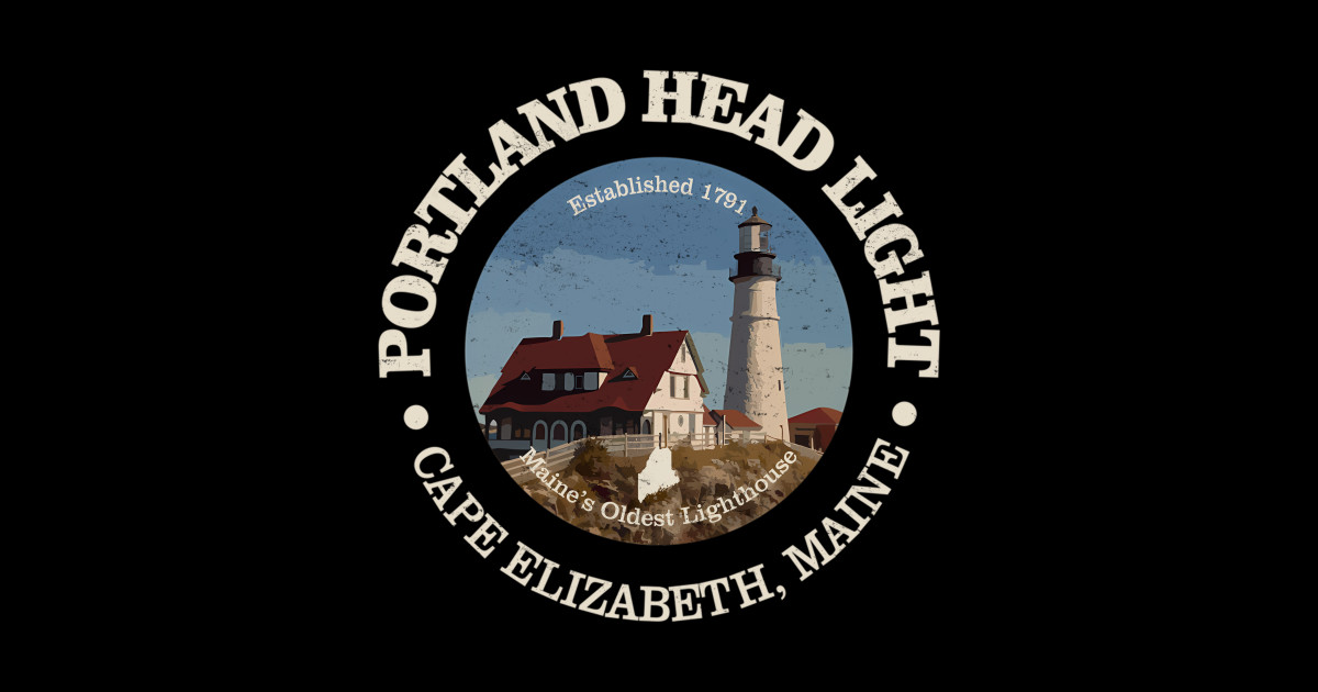 Vintage Nature Portland Head Light Hiking Mountain - Portland Head ...