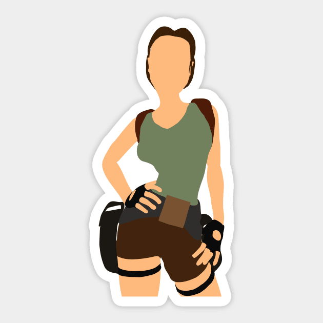 lara croft tomb raider - Lara Croft - Sticker | TeePublic