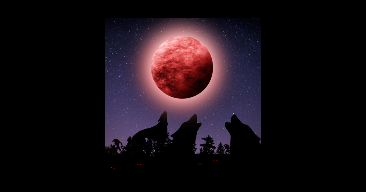 Werewolf Red Moon - Werewolf - Posters and Art Prints | TeePublic