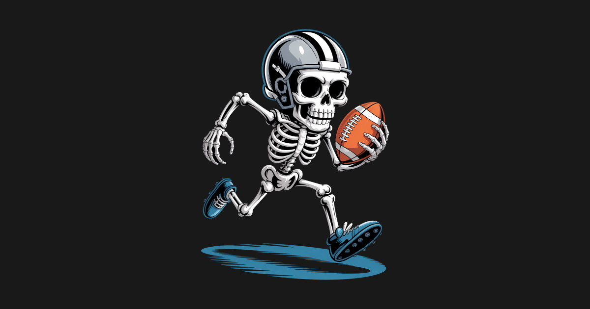 American Football Skeleton Football Fan Halloween - American Football ...