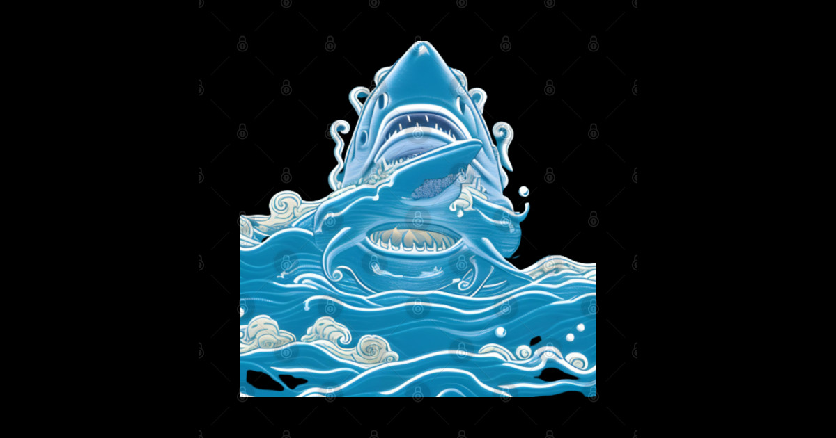 Shark Attack - Shark Attack - Sticker | TeePublic