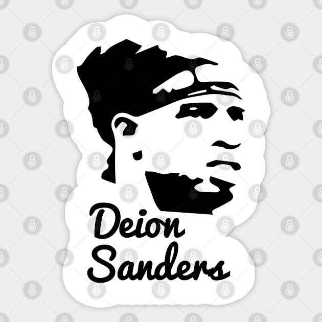 deion sanders silhouette - Deion Sanders - Sticker | TeePublic