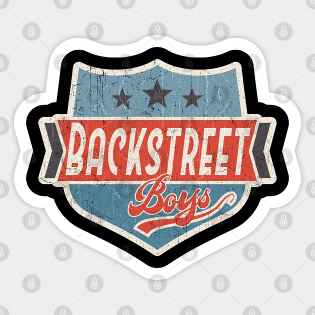 Backstreet Boys vintage art - Backstreet Boys - Sticker | TeePublic