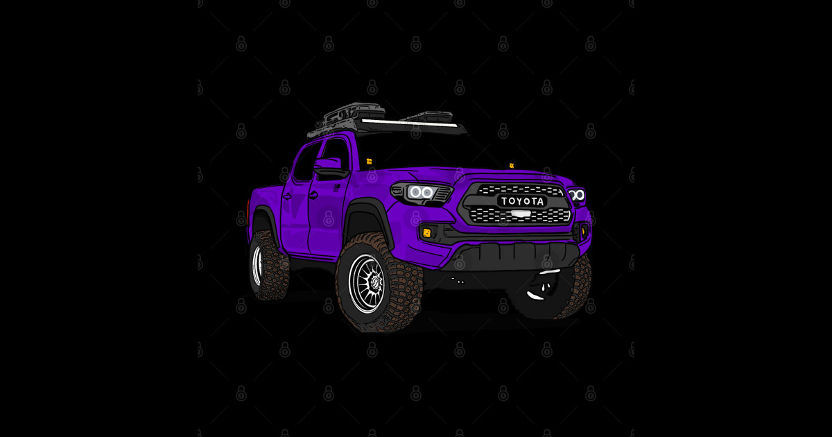 Toyota 4Runner Purple - Toyota 4runner - Sticker | TeePublic