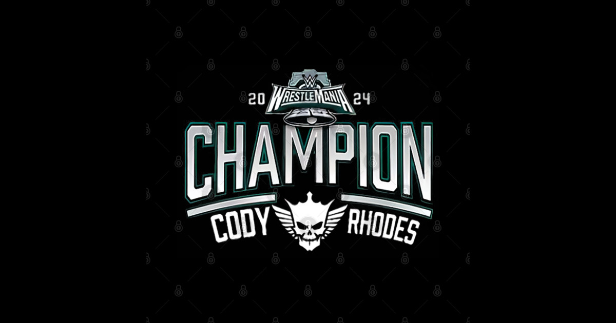 Cody Rhodes Wrestlemania 40 Champion - Cody Rhodes - Sticker | TeePublic