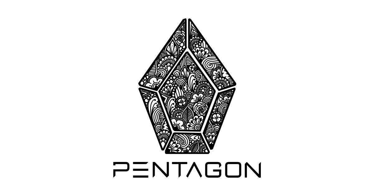 Pentagon Zentangle Logo - Pentagon Kpop - T-Shirt | TeePublic