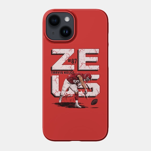Travis Kelce Kansas City Zeus Spike - Travis Kelce - Phone Case | TeePublic