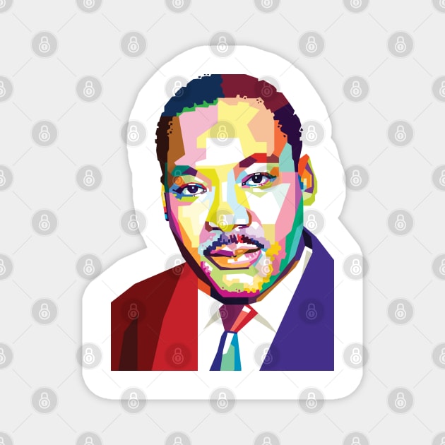 MLK in pop Art - Mlk Day Martin Luther King His Dream Is - Magnet ...