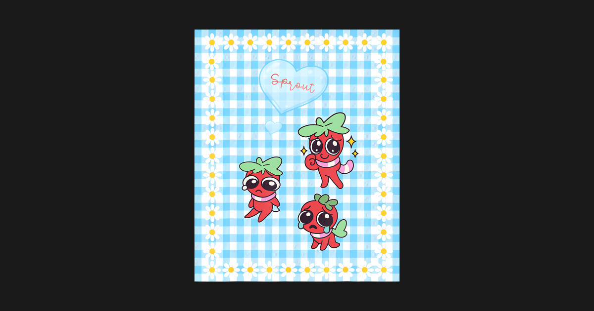 Sprout Dandy's Toons Heart Bubble Pink Ginham World - Cute Cartoon ...