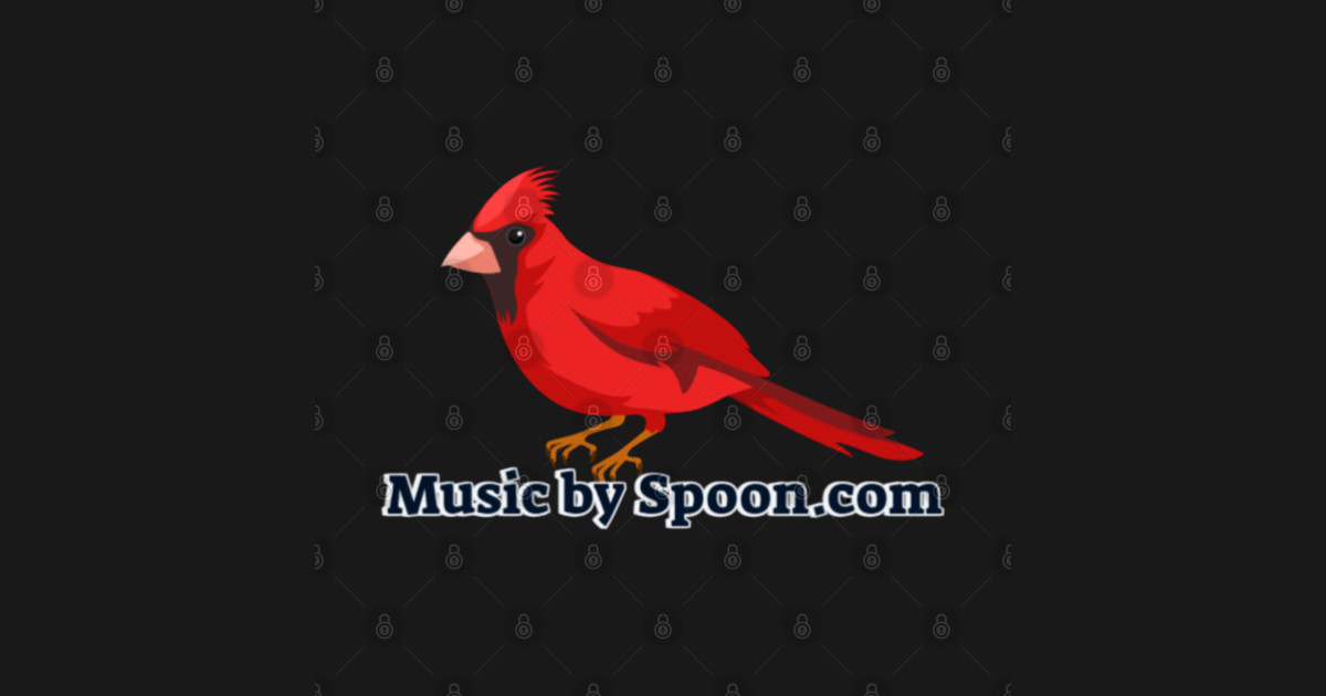 Red Bird - Music By Spoon Logo - Band Merch - T-Shirt | TeePublic