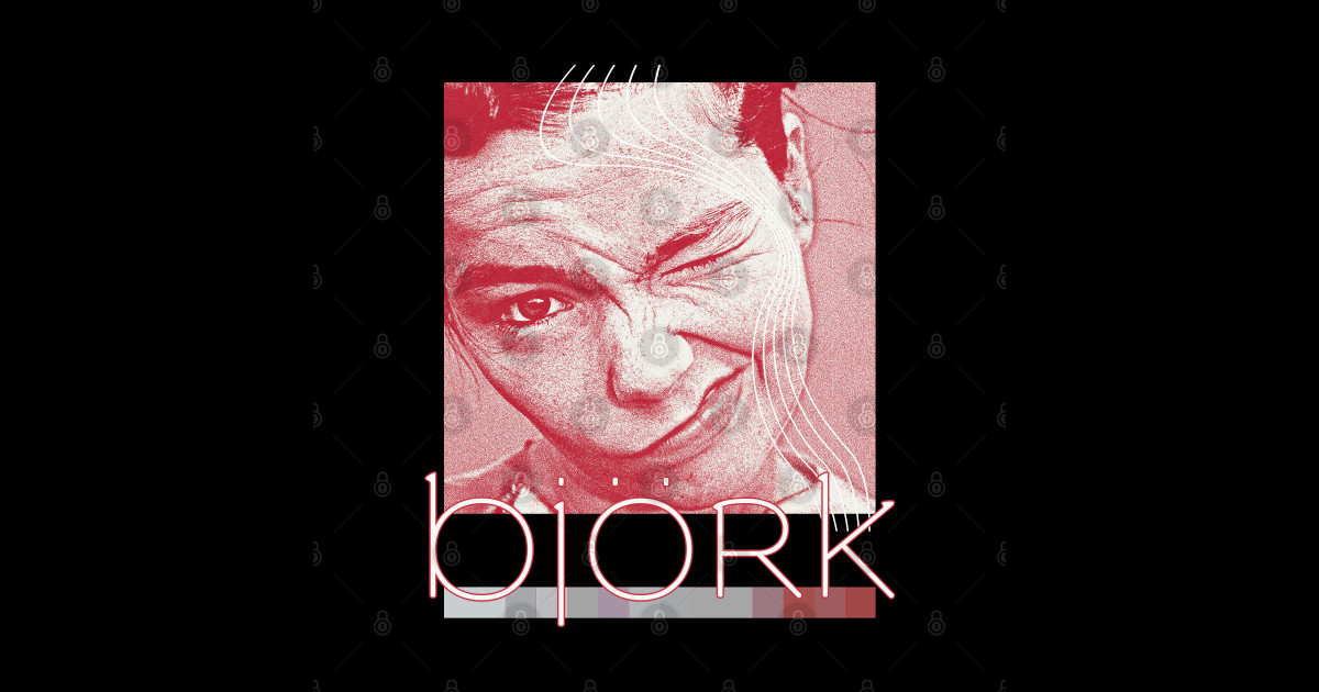 Björk > > Aesthetic Fan Art Design - Bjork - Sticker | TeePublic