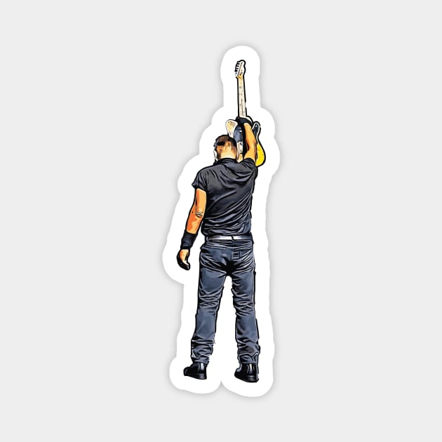 Bruce Springsteen [Silhouette] - Bruce Springsteen - Magnet | TeePublic